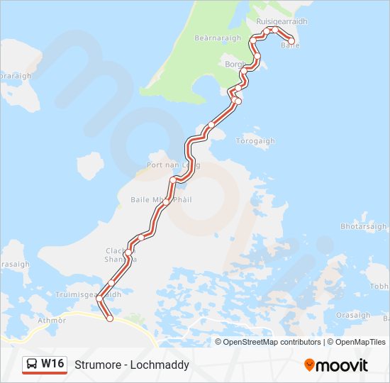 W16 Route: Schedules, Stops & Maps - Ahmore (Updated)