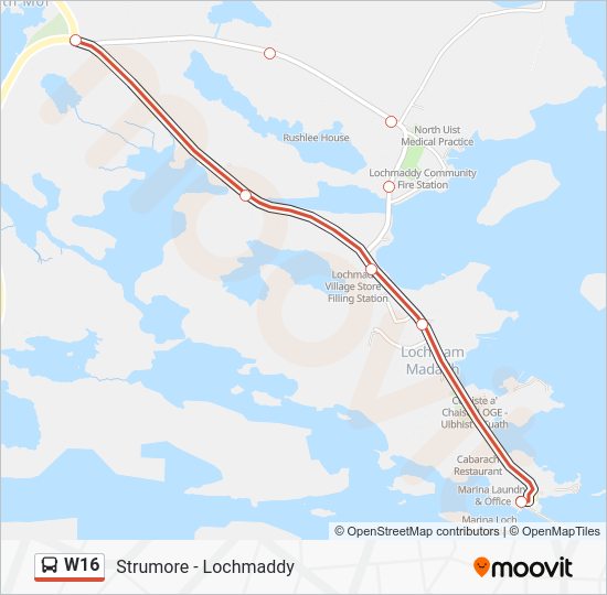 w16 Route: Schedules, Stops & Maps - Strumore (Updated)