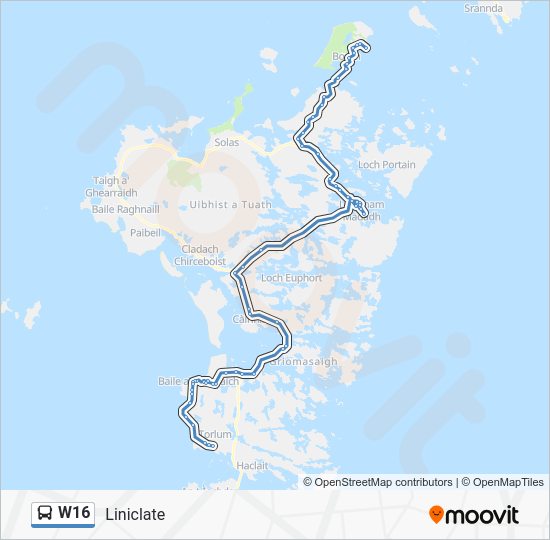 w16 Route: Schedules, Stops & Maps - Liniclate (Updated)