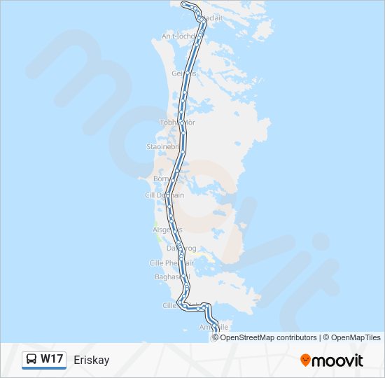 W17 Route: Schedules, Stops & Maps - Eriskay (Updated)