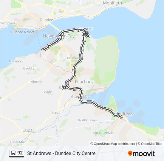 92 Route: Schedules, Stops & Maps - Wormit (Updated)