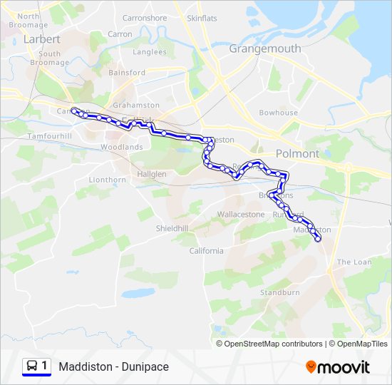 1 Route: Schedules, Stops & Maps - Camelon (Updated)