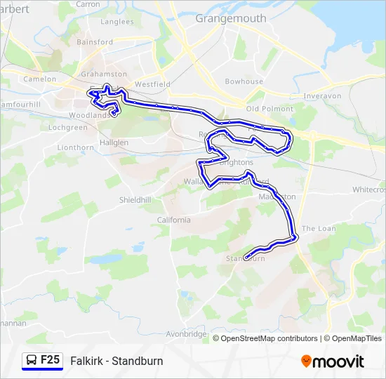 F25 Route: Schedules, Stops & Maps - Standburn (Updated)