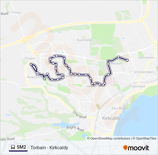 SM2 Route: Schedules, Stops & Maps - Kirkcaldy (Updated)