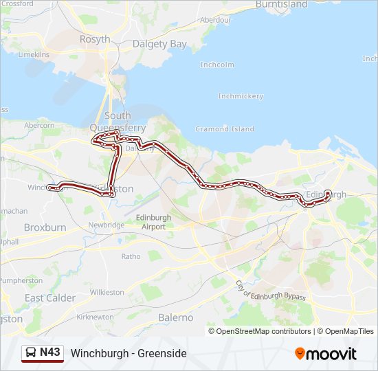 N43 Route: Schedules, Stops & Maps - Greenside (Updated)