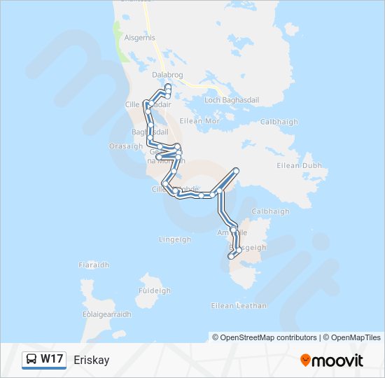W17 Route: Schedules, Stops & Maps - Eriskay (Updated)