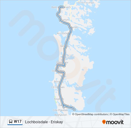 W17 Route: Schedules, Stops & Maps - Balivanich (Updated)