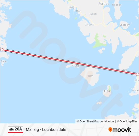 20a Route: Schedules, Stops & Maps - Lochboisdale (Updated)