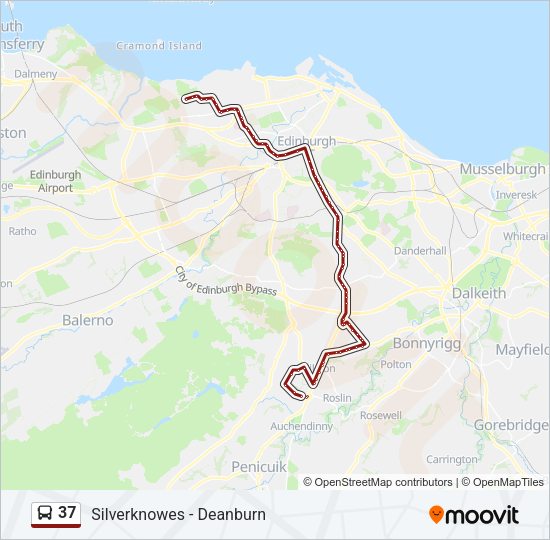 37 Route: Schedules, Stops & Maps - Bush Estate (Updated)