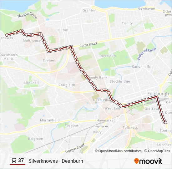 37 Route: Schedules, Stops & Maps - South Side (Updated)