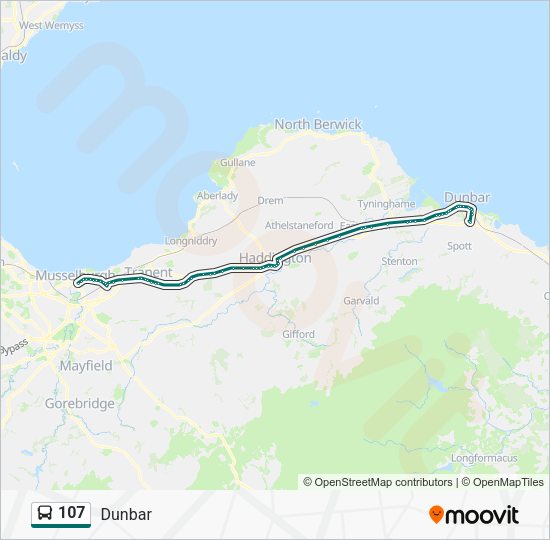 107 Route: Schedules, Stops & Maps - Dunbar (Updated)