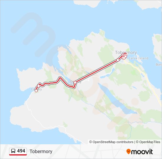 494 Route: Schedules, Stops & Maps - Tobermory (Updated)