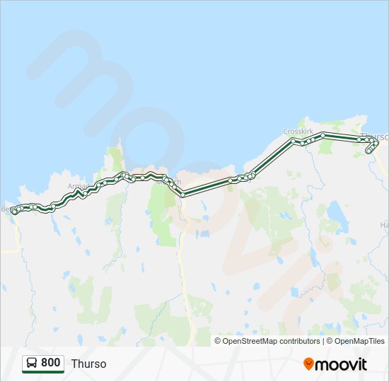 800 Route: Schedules, Stops & Maps - Thurso (Updated)