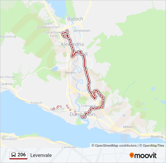 206 Route: Schedules, Stops & Maps - Levenvale (Updated)