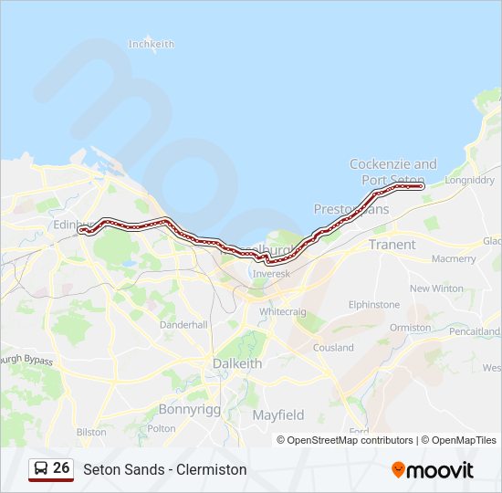 26 Route: Schedules, Stops & Maps - Edinburgh (Updated)