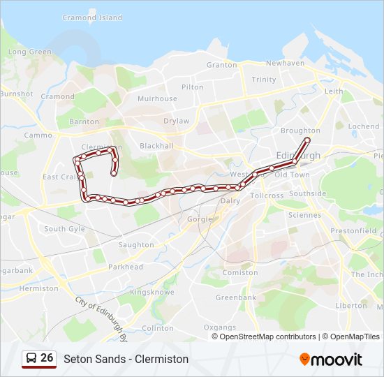 26 Route: Schedules, Stops & Maps - Broughton (Updated)