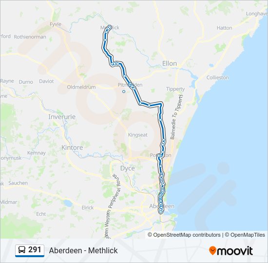 291 Route: Schedules, Stops & Maps - Aberdeen (Updated)