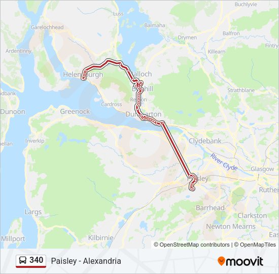340 Route: Schedules, Stops & Maps - Paisley (Updated)