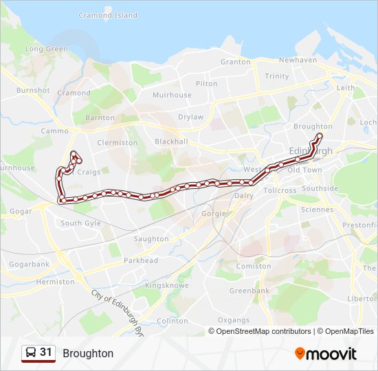 31 Route: Schedules, Stops & Maps - Broughton (Updated)