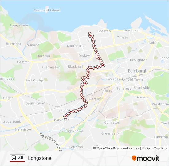 38 Route: Schedules, Stops & Maps - Longstone (Updated)