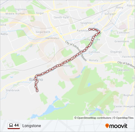 44 Route: Schedules, Stops & Maps - Longstone (Updated)