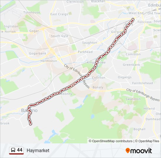 44 Route: Schedules, Stops & Maps - Haymarket (Updated)