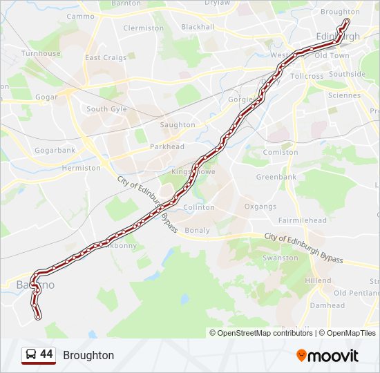 44 Route: Schedules, Stops & Maps - Broughton (Updated)