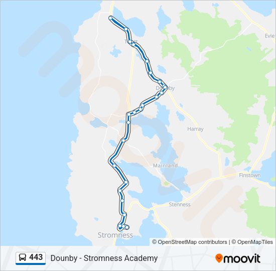443 Route: Schedules, Stops & Maps - Stromness (Updated)