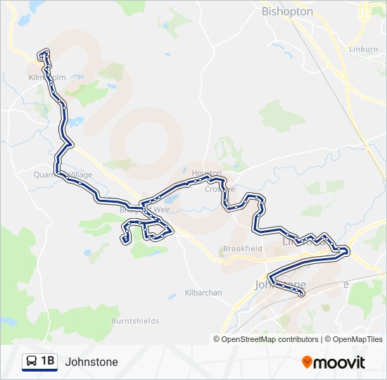 1B Route: Schedules, Stops & Maps - Johnstone (Updated)