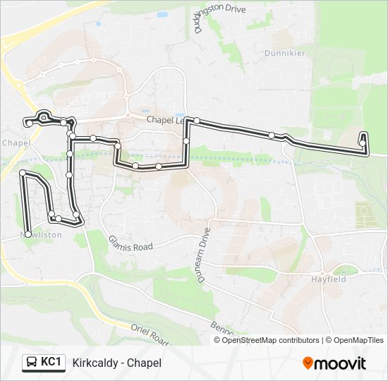 KC1 Route: Schedules, Stops & Maps - Chapel (Updated)