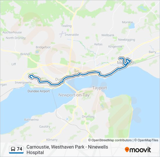 74 Route: Schedules, Stops & Maps - Ethiebeaton Park (Updated)