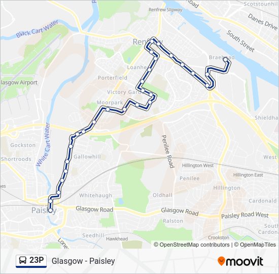 23P Route: Schedules, Stops & Maps - Braehead Shopping Centre (Updated)