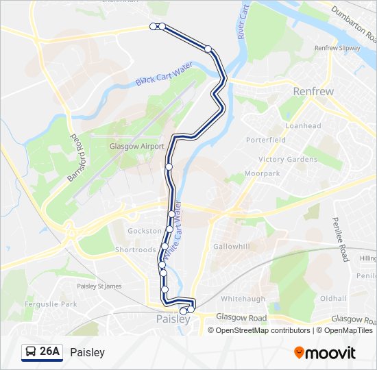 26a Route: Schedules, Stops & Maps - Paisley (Updated)