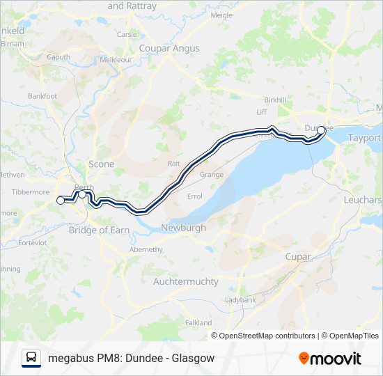 MEGABUS PM8 Route: Schedules, Stops & Maps - Perth (Updated)