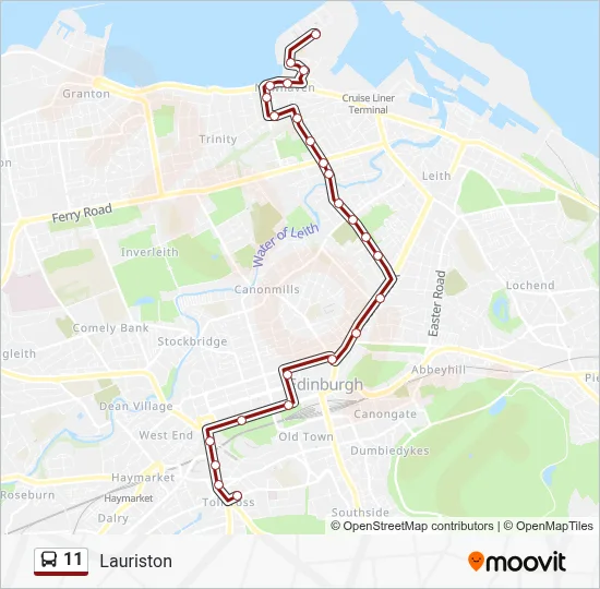 11 Route: Schedules, Stops & Maps - Lauriston (Updated)