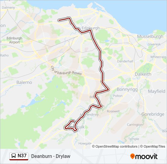 n37 Route: Schedules, Stops & Maps - Deanburn (Updated)