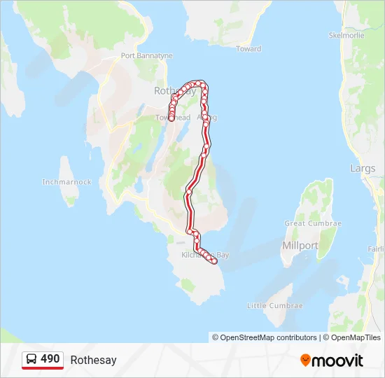 490 Route: Schedules, Stops & Maps - Rothesay (Updated)