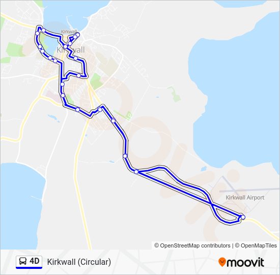 4d Route: Schedules, Stops & Maps - Kirkwall (Updated)