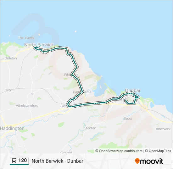 120 Route: Schedules, Stops & Maps - North Berwick (Updated)