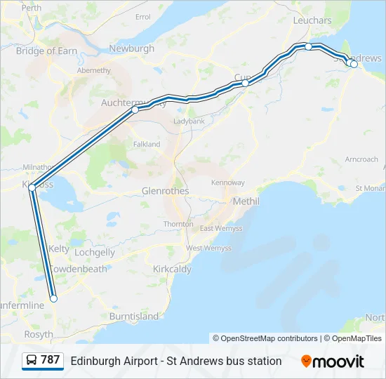 787 Route: Schedules, Stops & Maps - St Andrews (Updated)