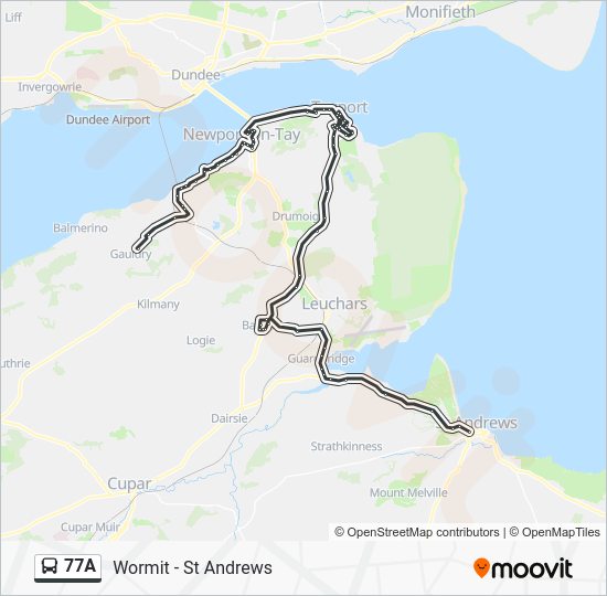 77A Route: Schedules, Stops & Maps - Gauldry (Updated)