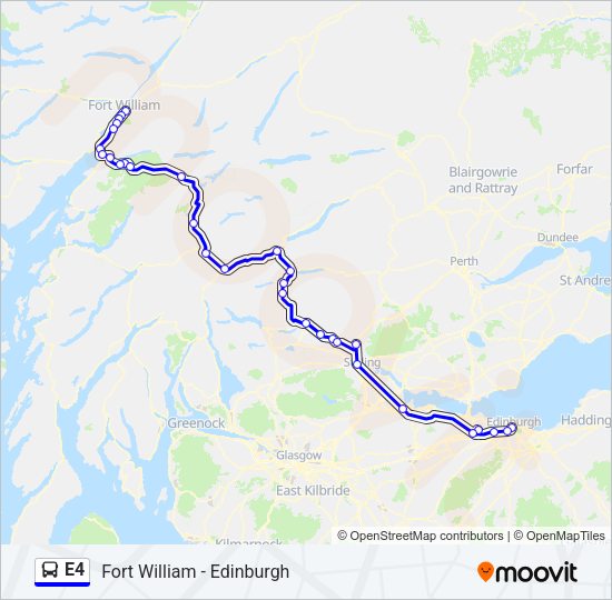 E4 Route: Schedules, Stops & Maps - Edinburgh (Updated)
