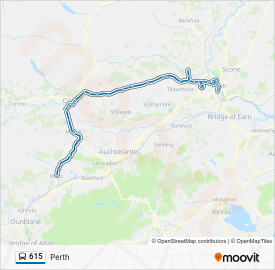 615 Route: Schedules, Stops & Maps - Perth (Updated)