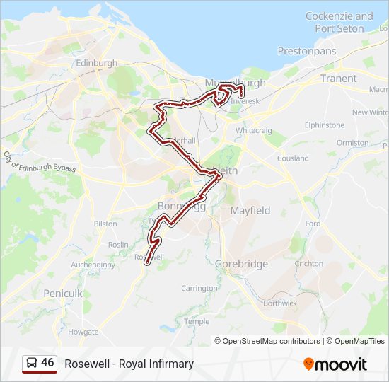 46 Route: Schedules, Stops & Maps - Rosewell (Updated)