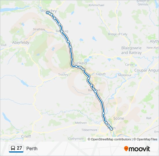 27 Route: Schedules, Stops & Maps - Perth (Updated)