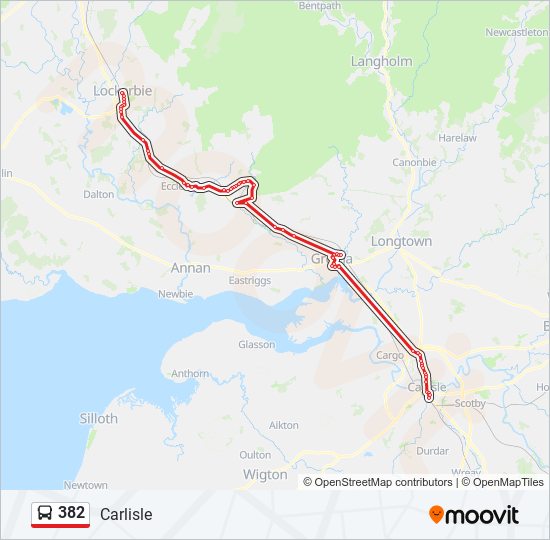 382 Route: Schedules, Stops & Maps - Carlisle (Updated)