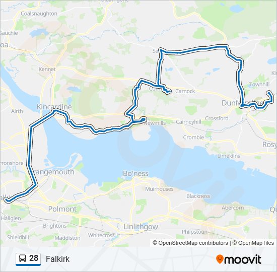 28 Route: Schedules, Stops & Maps - Falkirk (Updated)