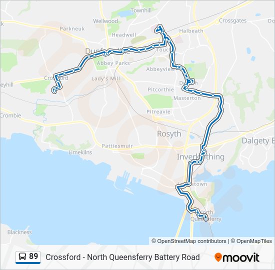 89 Route: Schedules, Stops & Maps - Crossford (Updated)