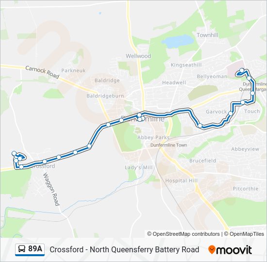 89A Route: Schedules, Stops & Maps - Bellyeoman (Updated)