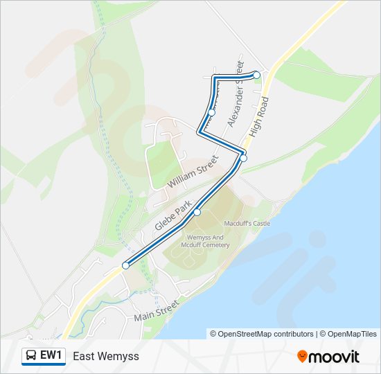 EW1 Route: Schedules, Stops & Maps - East Wemyss (Updated)